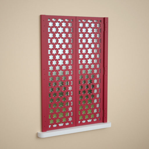 Made to Measure Decorative Shutters, 550mm wide x 810mm high - Jali