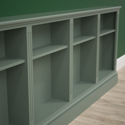 Made to Measure Bookcase, 2250mm wide x 890mm tall - Jali