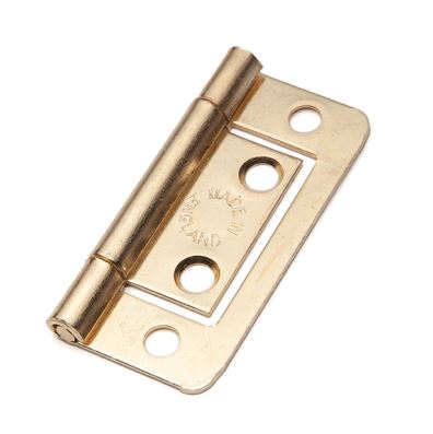 Flush Hinge - Brass - Jali