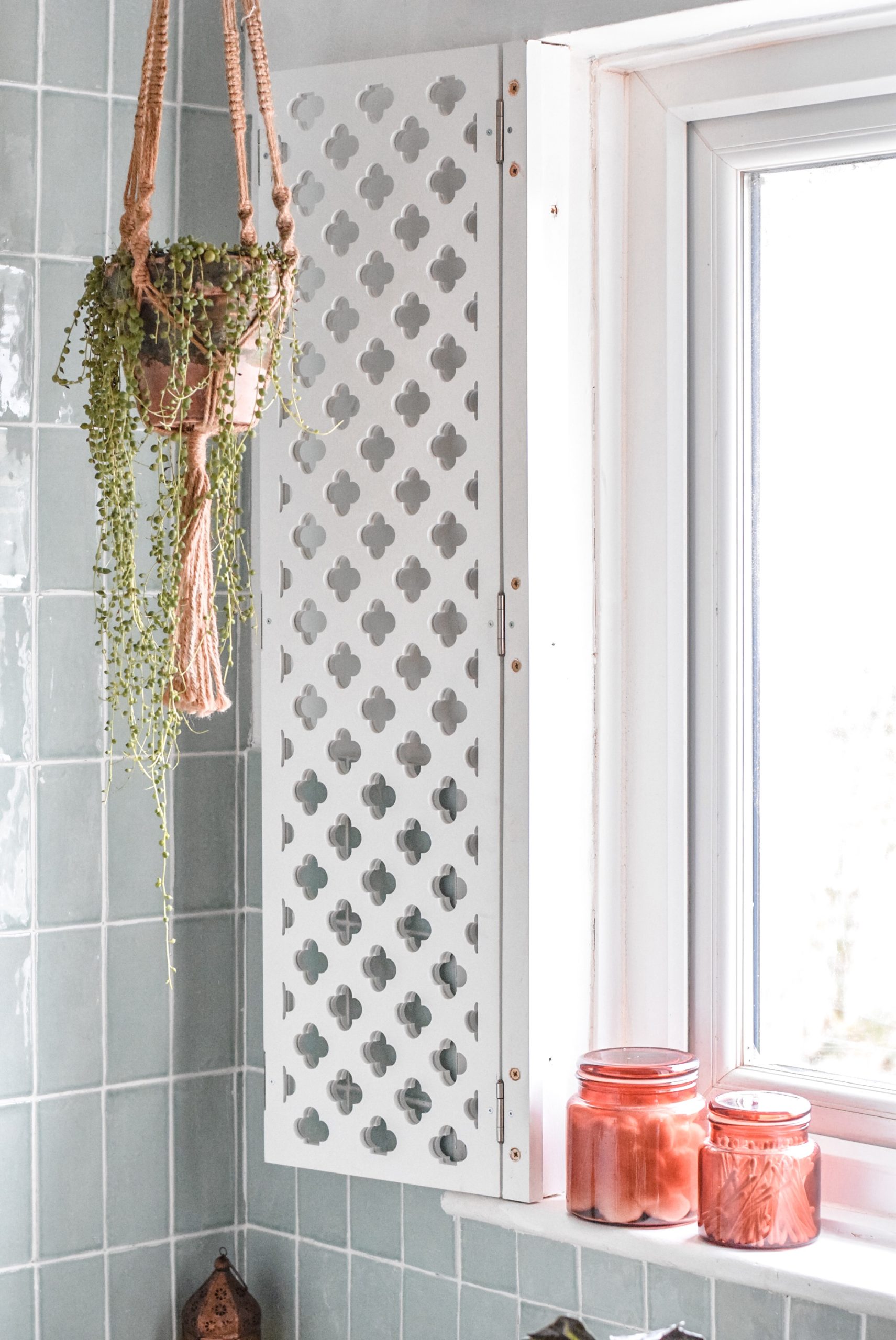 Bathroom Shutters and Basket - Jali Gallery