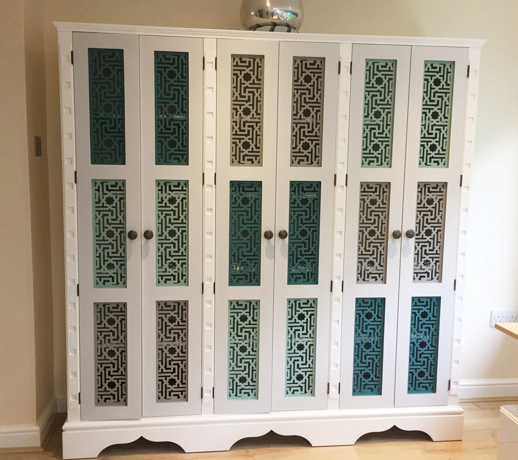 Multi Coloured Ornate Cupboard - Jali Gallery