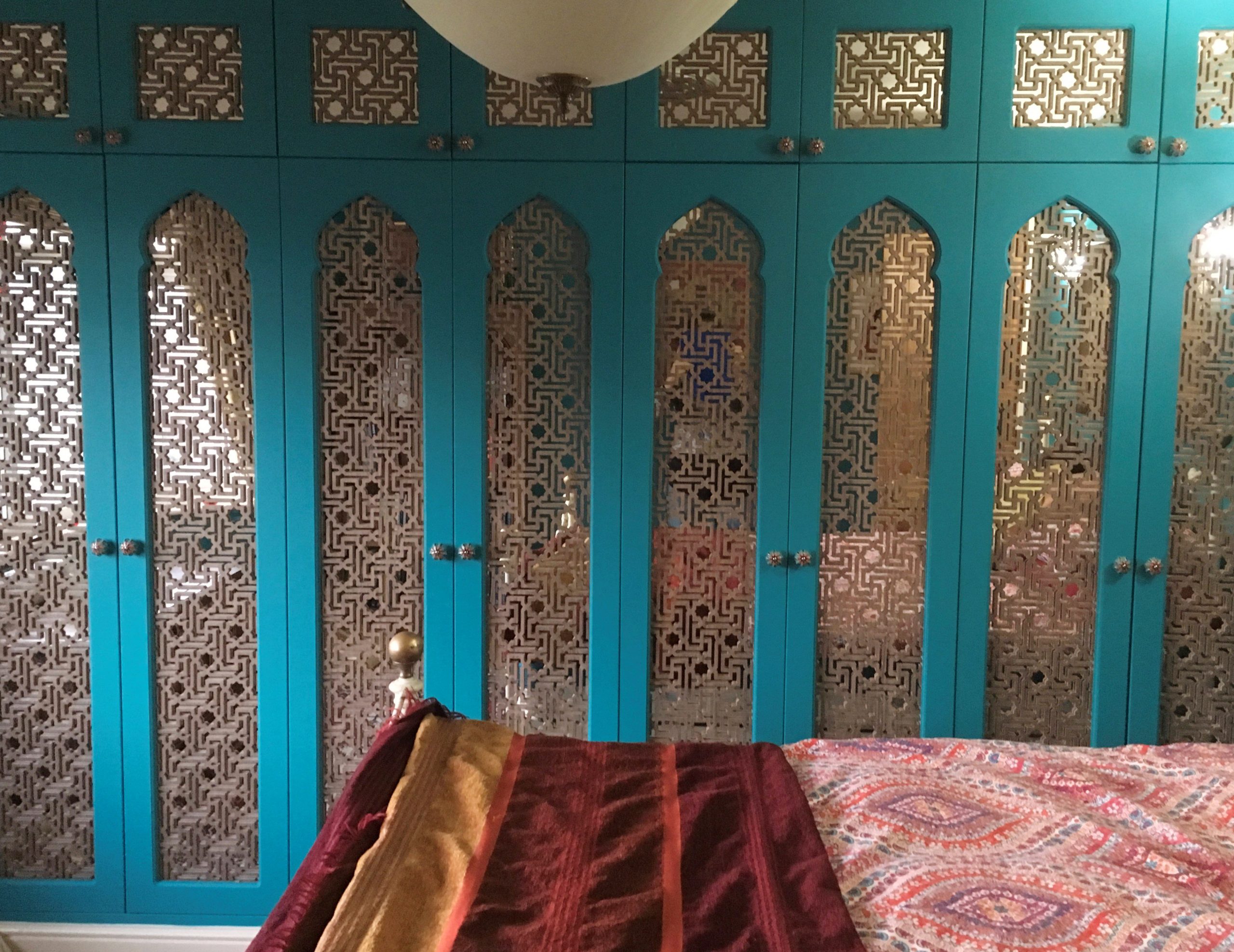 Ornate Wardrobe with Eastern Fretwork - Jali Gallery