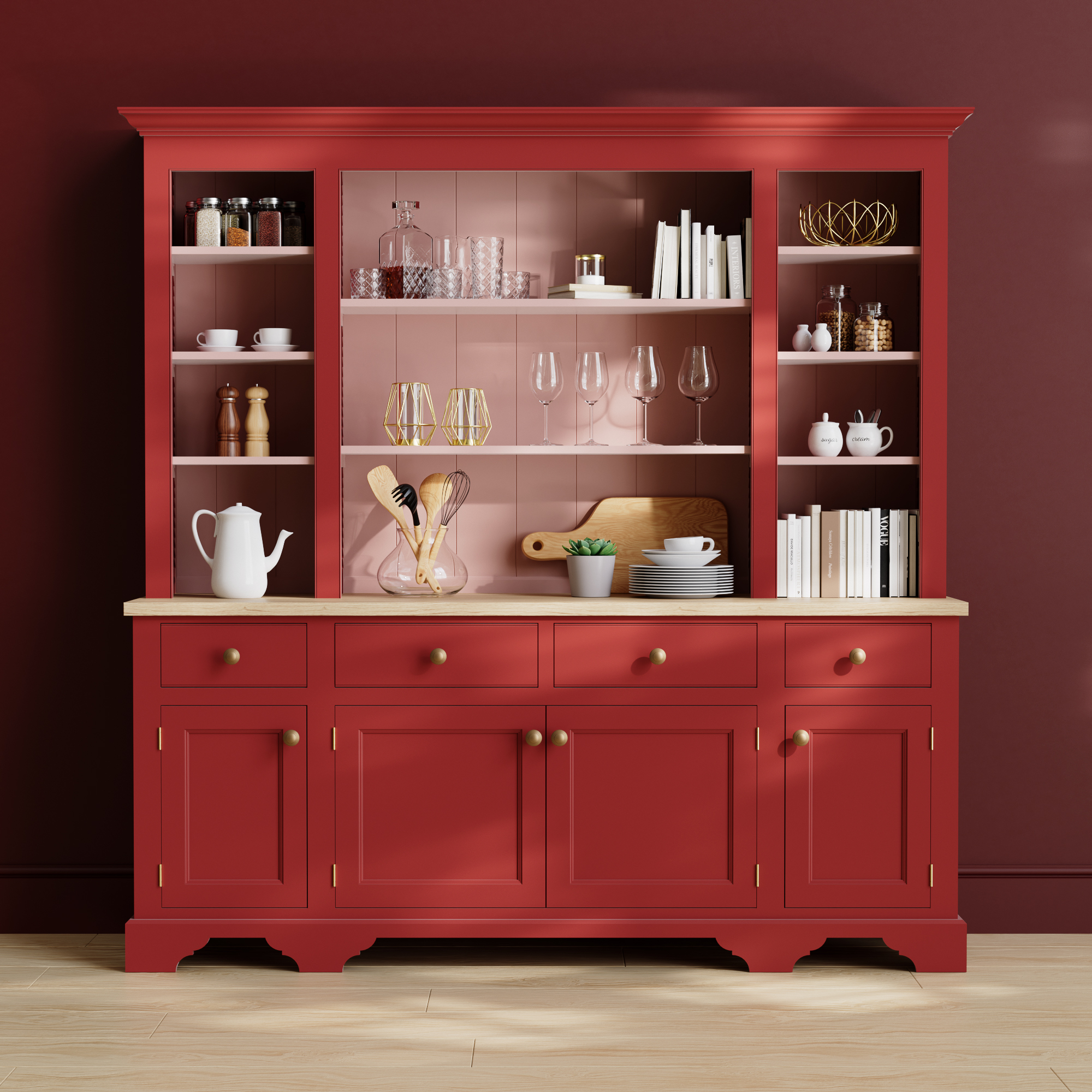 Triple Kitchen Dresser 13 - Jali